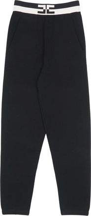 Elisabetta Franchi Femme, Pantalons, Noir, Taille: 36 FR Pantalons de surv&ecirc;tement