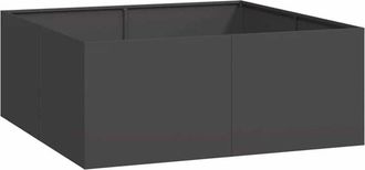 vidaXL Jardinière noir 100x100x40 cm acier Vidaxl