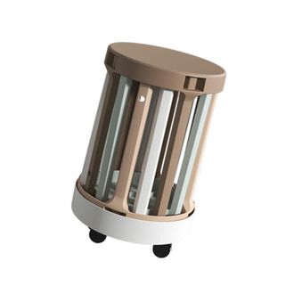 Generic Satzhocker mit R&auml;dern, runde tragbare Barhocker, 37 x 37 x 55,5 cm, for die Verwendung als Nachttisch im Schlafzimmer, Wohnzimmer, Bar, Apartments(Col