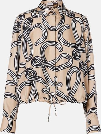 Loewe Chemise Paulas Ibiza Anagram en soie