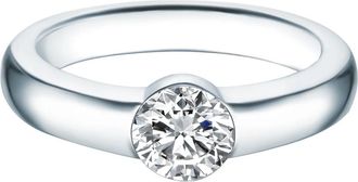 Trilani Ring - Sterling Silber Ring Kristallen von Swarovski - Gr. 47 - in Silber - f&uuml;r Damen
