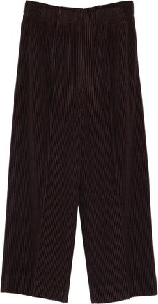 Issey Miyake Femme, Pantalons, Noir, Taille: 42 FR Pliss&egrave; Pants