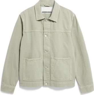 Armedangels Herren Jeansjacke aus recycelter Baumwolle EVAAN Regular Fit Seagreen
