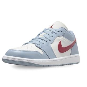 Nike Nike W Air Jordan 1 Low DC0774164 Baskets - 38 EU, Sail Dune Red Blue Grey White, 38 EU