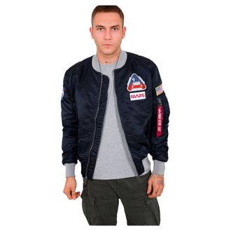 Alpha Industries Alpha Industries Herren MA-1 LW Mission to Mars Bomberjacke, Rep.Blue, XXL Regular