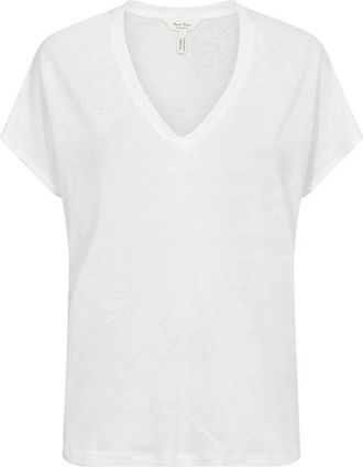Part Two Femme, Tops, Blanc, Taille: 40 FR Tee-shirt blanc avec col en V