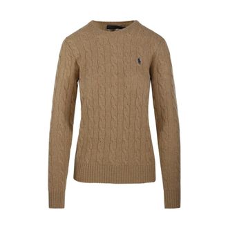 Ralph Lauren Julianna Pullover mit langen &Auml;rmeln - - Knitwear - Damen - Braun - S