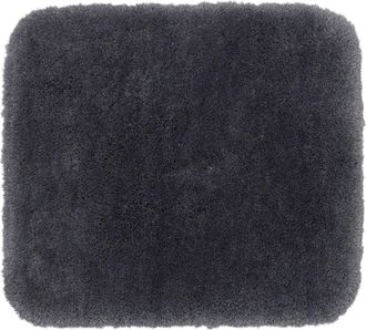 Gözze Deluxe Badteppich mit extra hohem Flor, 100% Polyester (Mikrofaser), Mit Antirutschbeschichtung, 50 x 45 cm - Anthrazit