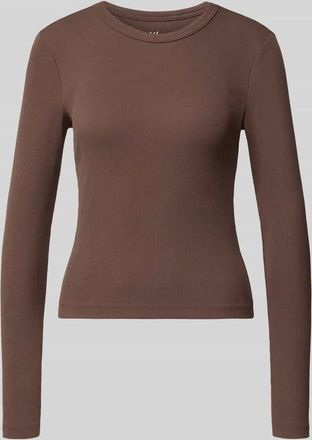 Only Slim Fit Langarmshirt aus Baumwoll-Mix Modell VAL