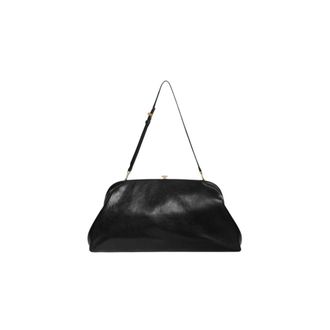 Alberta Ferretti Femme, Sacs, Noir, Taille: ONE Size Pochette en cuir