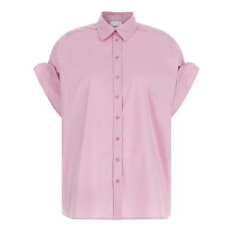 Nude Nude, Femme, Blouses et Chemises, Rose, Taille: 36 FR Cotton Poplin Wide Shirt