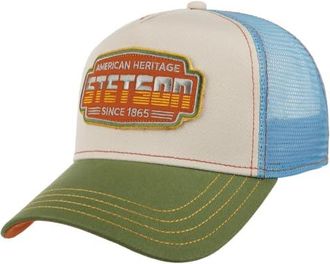 Stetson Casquette Trucker Lightning Homme - de Baseball Mesh Snapback, avec visière, Doublure, Doublure Printemps-été Printemps Été Automne Hiver - Taille Uni