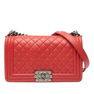 Chanel Pre-owned Boy Flap - Femme - Pre-owned - Rouge - Taille: ONE Size