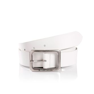 Tom Tailor Tom Tailor Damen TTEVE Gürtel, Weiß, 105