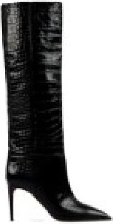 PARIS TEXAS Femme, Chaussures, Noir, Taille: 37 1/2 EU Botte Haute Coco Effet Crocodile