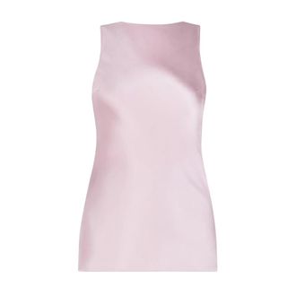 Nina Ricci Drapiertes Top mit offenem R&uuml;cken - - Tops - Damen - Rosa - S