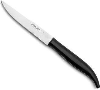 Arcos Steakmesser - Edelstahlklinge 110 mm - Ideal für Fleisch - Schwarzer Polypropylen-Griff - Serie C