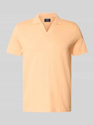 Mc Neal Slim Fit Poloshirt mit V-Ausschnitt