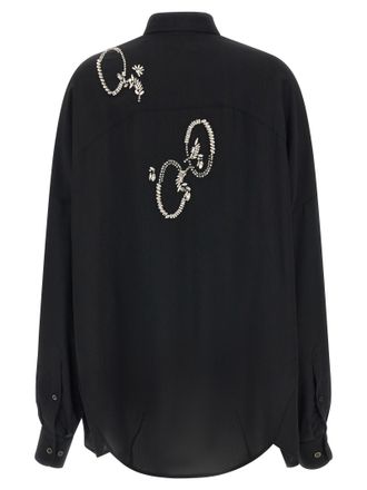 Dries Van Noten Womens Black Polyester Blouse