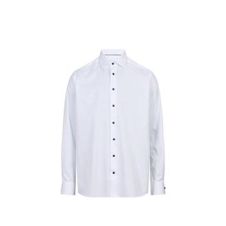 Eton Chemise droite en serg&eacute; de coton