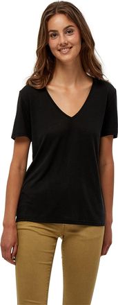 Desires Jilly T-Shirt Damen | Tshirt Damen Weiss | Frühling Bluse T Shirt Damen Kurzarm | Shirt Damen Elegant Mit Kurzen Ärmeln | Damen Tshirt Größen