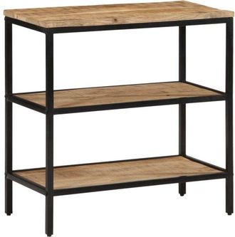 vidaXL vidaXL Konsolentisch 70x35x70 cm Raues Massivholz Mango