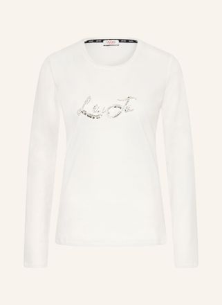 Liu Jo Liu Jo Longsleeve Mit Schmucksteinen weiss