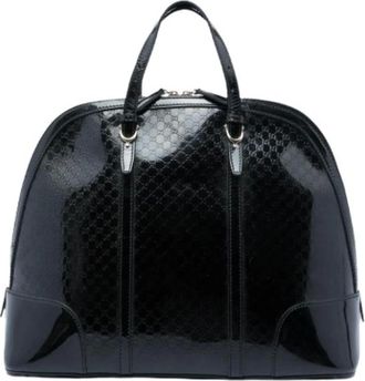 Gucci Sac cabas en cuir verni doccasion - Femme - Pre-owned - Noir - Taille: ONE Size