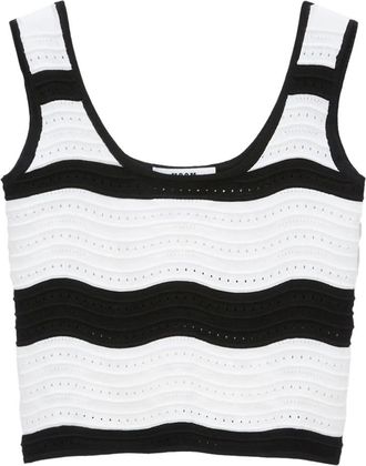 Msgm Msgm, Femme, Tops, Noir, Taille: 38 FR Haut Noir pour Femmes