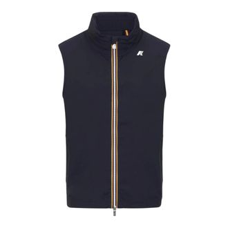 K-Way Blaue Stretch-Nylon-Jersey-Gilet-Jacke - - Jackets - Herren - Blau - XL