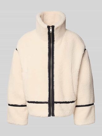 Jake*s Casual Teddyfell Jacke mit Stehkragen
