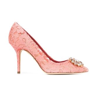 Dolce & Gabbana Femme, Chaussures, Rose, Taille: 35 1/2 EU Escarpins Pointus Rose Cristal