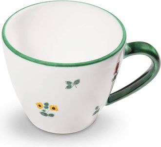 Gmundner Keramik Kaffeetasse Gourmet Füllmenge : 0.2 Liter Streublume Geschirr, handgemacht in Österreich