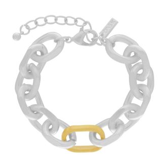 Dansk Copenhagen Tula In:store Kurzes 2-Ton-Gliederarmband - - Accessories - Damen - Grau - ONE SIZE