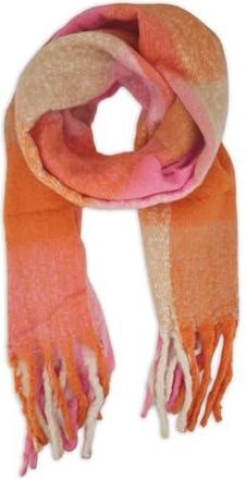 styleBREAKER &Eacute;charpe en tissu pour femme &agrave; motif &agrave; carreaux | Longue &eacute;charpe avec glands &eacute;pais et longs | &Eacute;charpe tricot&eacute;e dhiver douce en mati&egrave;re chaude type &eacute;tol