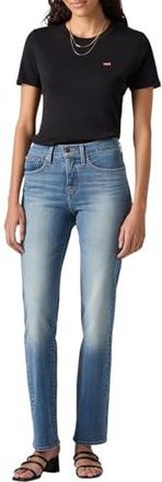 Levi's Jean Moulant Droit 314 pour Femme, Smudged Line, 34W / 32L