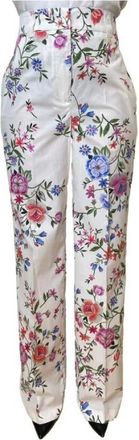 Liu Jo Femme, Pantalons, Multicolore, Taille: 40 FR Floral Pants