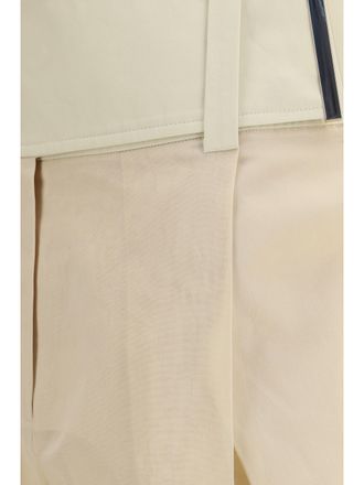 Max Mara Womens Trousers Ferito Ecru Cotton