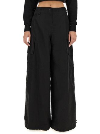 Palm Angels Polyester-Polyamide Blend Cargo Pants - Black