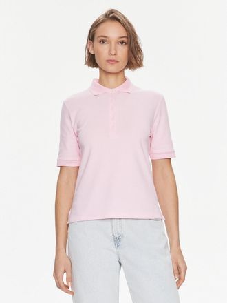 Tommy Hilfiger Poloshirt Openwork WW0WW37901 Rosa Regular Fit