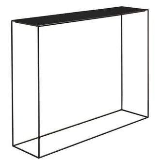 Zeus Console Slim Irony - Noir - Acier peint - Designer Maurizio Peregalli