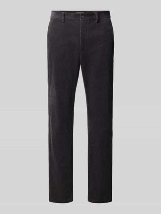 Fynch-Hatton Straight Fit Stoffhose in Cord-Optik