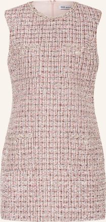 Self Portrait Self-Portrait Bouclé-Kleid Mit Glitzergarn Und Schmucksteinen pink