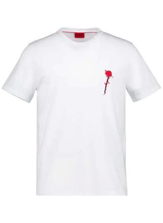 HUGO BOSS Herren T-Shirt wei&szlig;