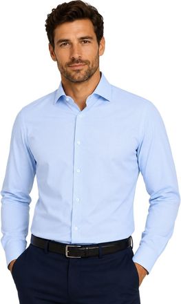 HUGO BOSS P-Hank S Hemd f&uuml;r Herren, Kentkragen, Baumwolle (Pastellblau)
