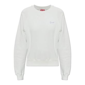 Kenzo Logo Sweatshirt - - Sweatshirts & Hoodies - Damen - Wei&szlig; - L