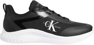 Calvin Klein Jeans Men EVA RUNNER LOW LACE ML MIX, Black/Bright White, 44 EU