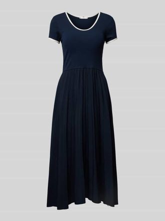 Tommy Hilfiger Knielanges Kleid mit V-Ausschnitt