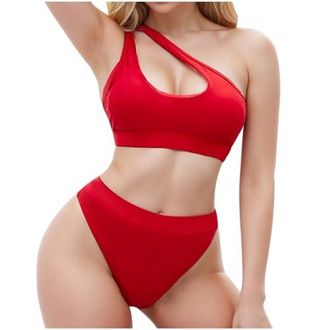 Generic Ensemble Tankini pour Femme - Maillot de Bain 2 pi&egrave;ces - Push Up Bikini Set Ensemble Sport Maillots de Bain D&eacute;bardeur Taille Haute Triangle Swimwear