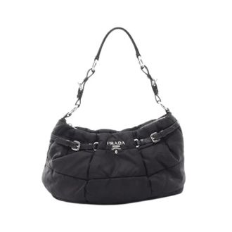 Prada Pre-owned Sac bandouli&egrave;re en nylon Tessuto Micro - Femme - Pre-owned - Noir - Taille: ONE Size
